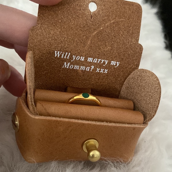 Personalised Dog Proposal Engagement Ring Pouch | Pet Proposal Idea ...