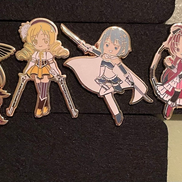 Madoka Magica Magia Record Hard Enamel Pins Madoka Sayaka Homura Mami Kyouko Nagisa Bebe - Etsy
