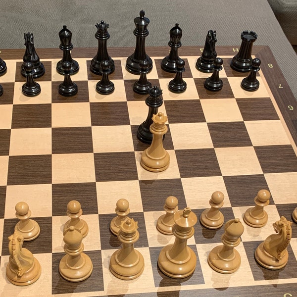 Chess Set Sinquefield Cup Pieces Reproduced Original Design in Genuine ...