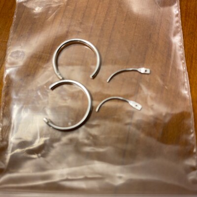 925 Sterling Silver Extender Safety Trace Chain , 2 X Bolt Ring Clasps ...