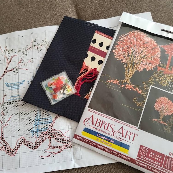 DIY Cross Stitch Kit Charmed Library Needlepoint Embroidery Craft ...