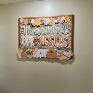 Modern Thanksgiving Bulletin Board Kit, November Theme, Easy Holiday ...