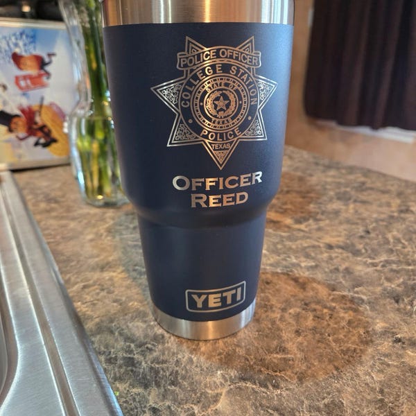 Law Enforcement Engraved Yeti, Police Officer Cup, Custom Engraved ...