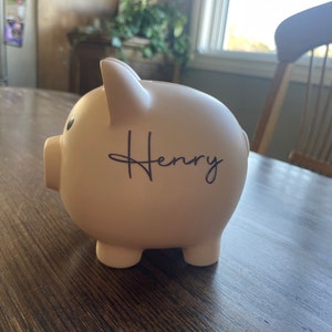 Personalized Piggy Bank With Name, Kids Coin Bank, Piggy Bank Gift ...