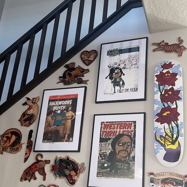 Reflection Gypsy Babe Face Knife Tattoo - Wood Cutout, Wood Ink ...