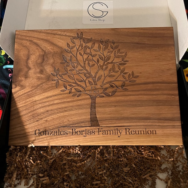 Personalized Cutting Board, Oak Tree Board, Personalized Gifts, Wedding ...