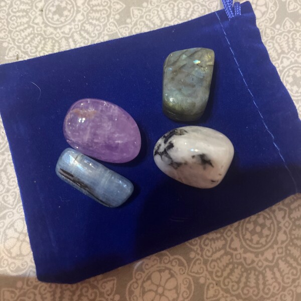 Crystal Set Crystals for Spiritual Awakening Kyanite Amethyst ...