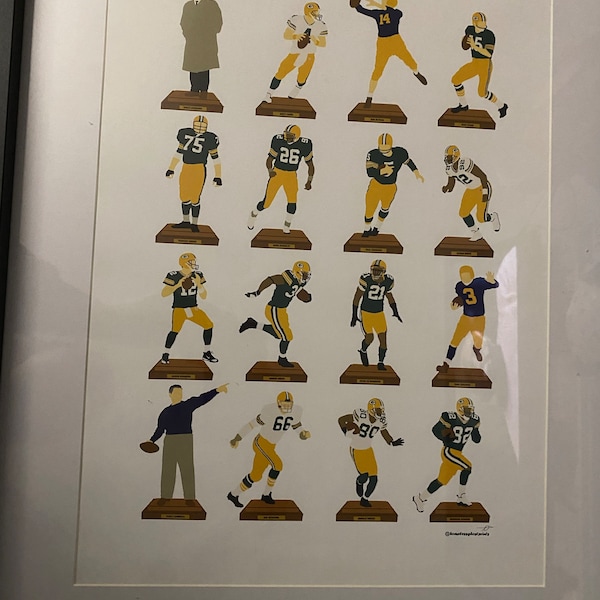 Green Bay Packers A3 Legends Print - Etsy