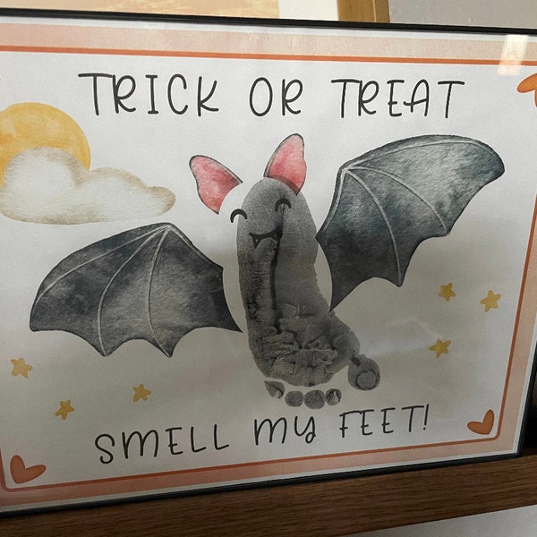 Trick or Treat Smell My Feet, Halloween DIY Toddler Craft, Baby's First ...