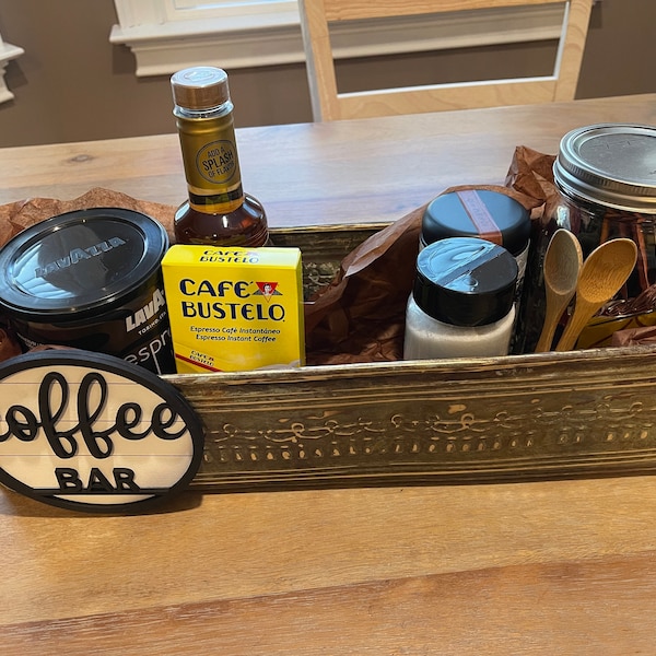Coffee Bar Mini Signs -coffee - Coffee Cup - Coffee Bar - Tier Tray ...