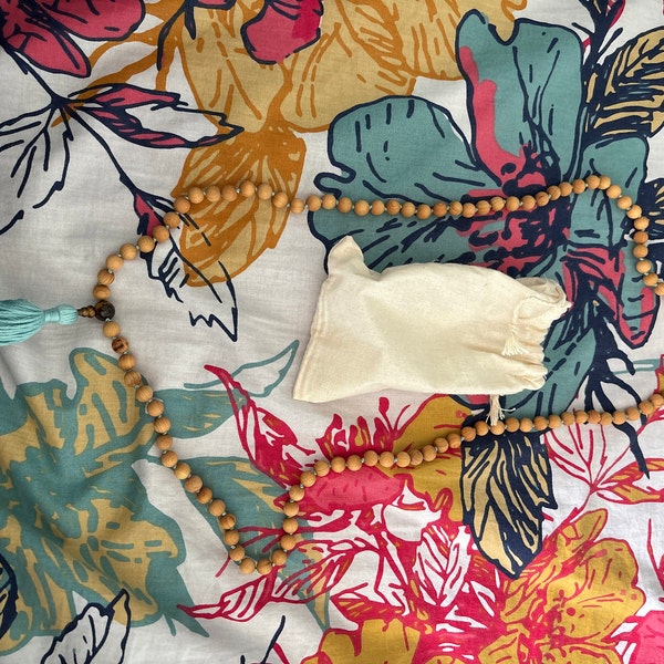 Azorean Paradise 108 Mala Apatite, Blue Lace Agate, and Lava Stone ...