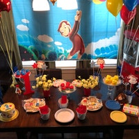 Curious George Centerpiece Cutouts DIY PERSONALIZED / Curious George ...