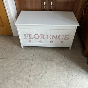 Personalised Toy Box Name & Embellishments. Toy Box Decor. Bedroom Door ...