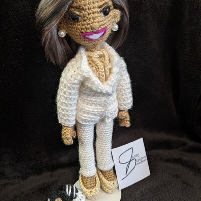PATTERN PDF Vice President Kamala Harris Crochet Amigurumi Crochet Doll ...