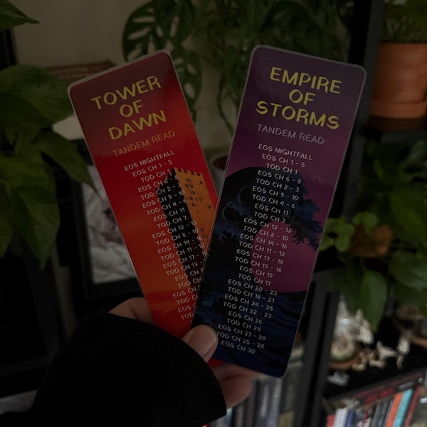 TOG Throne of Glass Tandem Read Bookmarks|tower of Dawn|empire of ...