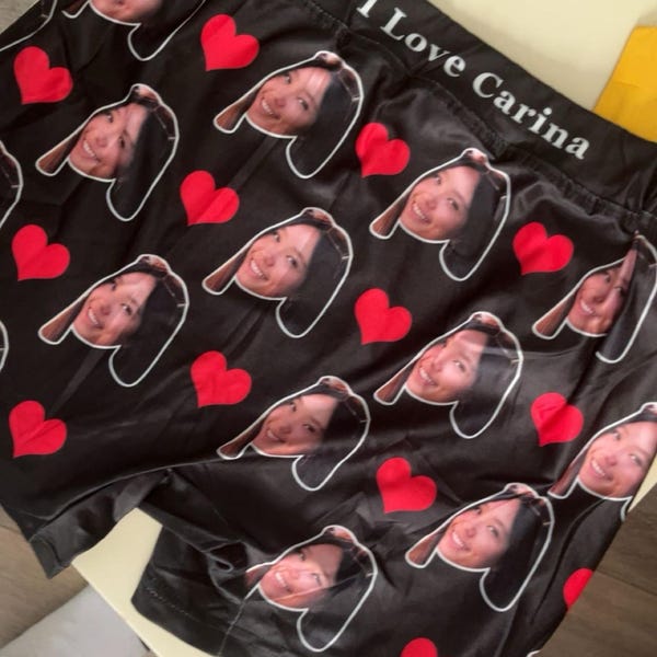 Personalised Face Boxers for Husband,custom Boxer Briefs With Faces ...