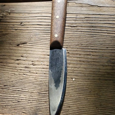 Jeff White Comanche Kephart Knife With Curly Maple Handle and Sheath - Etsy