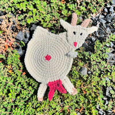 Crochet Pattern, Goat Butt Coaster DIGITAL DOWNLOAD - Etsy