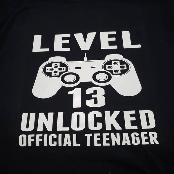 Level 13 Unlocked Official Teenager 13th Birthday, 13th Birthday of SVG ...