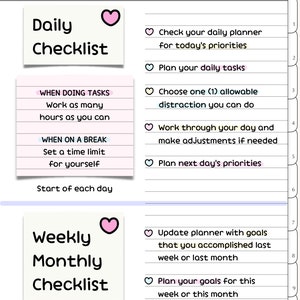 Essential Planner Widget and Words Stickers, Stickers for Planner, Cute ...