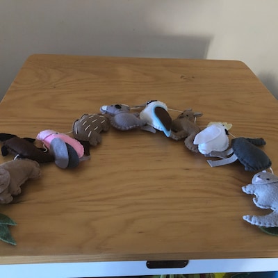Australian Animals Felt Bunting Set of 5 Aussie Animal Gum - Etsy