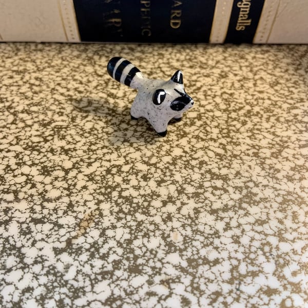 Made to Order Standing Raccoon Totem, Clay Raccoon Figure, Handmade ...