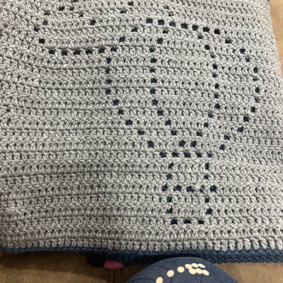 Aria Blanket Filet Crochet Blanket Pattern Baby Blanket - Etsy