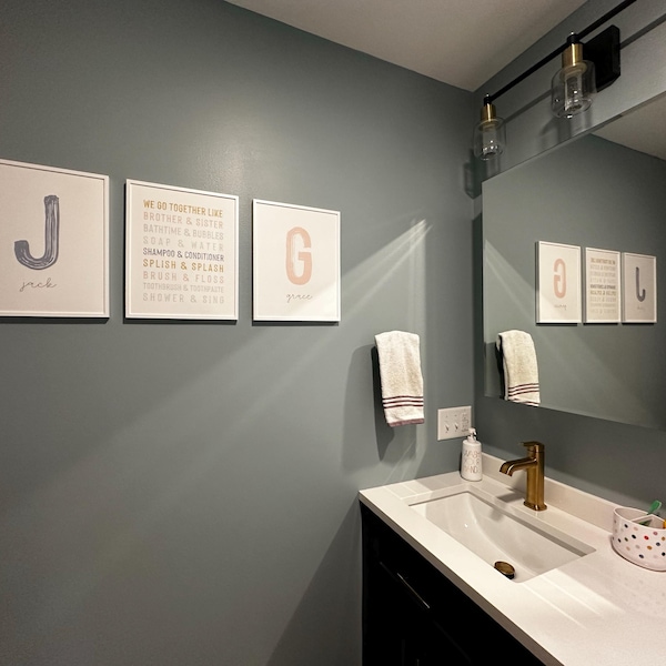 Personalized Kids Bathroom Sign for Kids Bath, Kids Bathroom Wall Decor ...