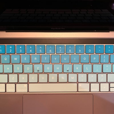 Blue MacBook Keyboard Keys Skin MacBook Keys Stickers MacBook Air 13 ...