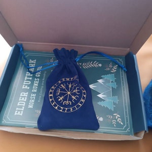 Rune Stones Gift Set Includes 21 Page Guide Book and Free Satin Lined ...