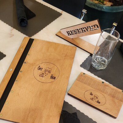 Wooden Menu Menu Menu Cover Restaurant Menu Cover - Etsy