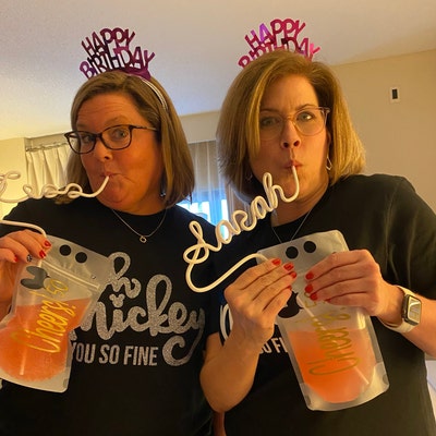 Custom Name Straw Boy Birthday Party Favors Fun Party Supplies ...