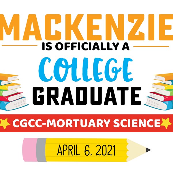 Editable 5th Grade Graduation Sign, Personalized School Sign, Printable ...