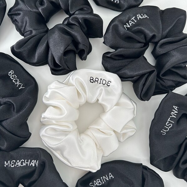Personalized Scrunchie Will You Be My Bridesmaid Gifts Custom ...