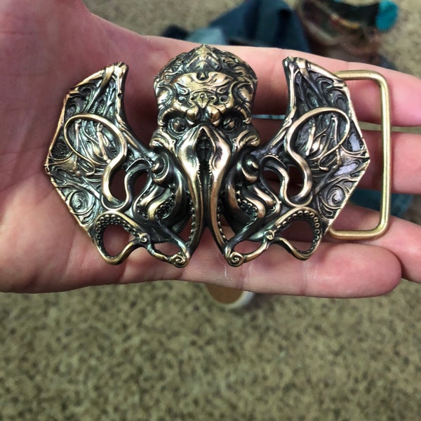 Cthulhu Belt Buckle, Underwater Mythical Lovecraft Monster Cthulhu ...