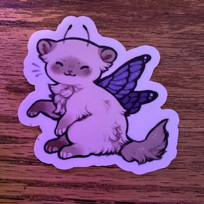 Fairy Cat Sticker / Cat Sticker / Kitten Sticker / Cute Animal Sticker ...