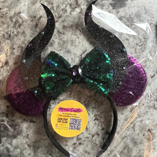 Malficent Ears, Mickey Ears, Mistress of All Evil Ears, Evil Mickey ...