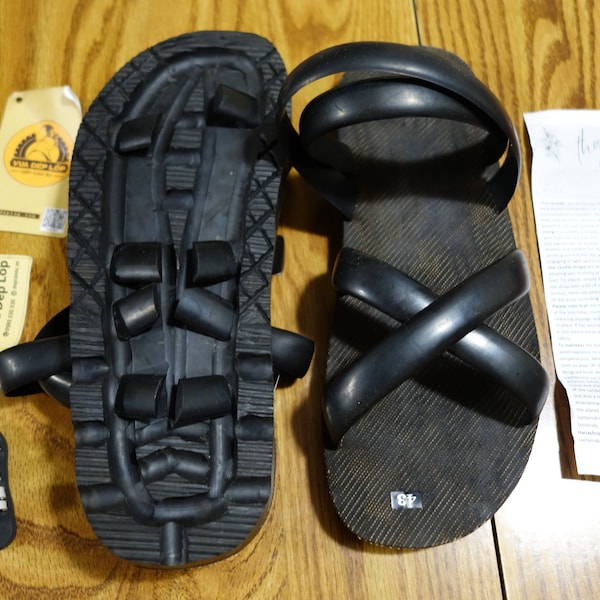 Unisex Rice Husk Sole Sandals, D15, Size 35-44, Greek Leather Sandals ...