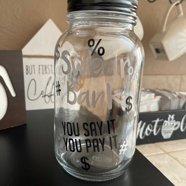 Swearing Fund, Cuss Jar, Cuss Bank, You Say It You Pay It, Funny Bank ...