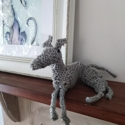 Lurcher Knitting Pattern - Etsy