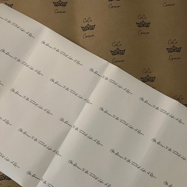 Custom Printed Packaging Paper, Custom Logo Packaging Paper, Custom ...