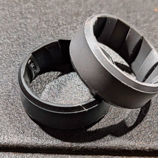 Tactical Gunmetal Silicone Ring - Etsy