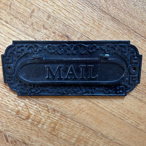 Personalized Bronze Mail Slot – Letter Slot and Falp – Front Door ...