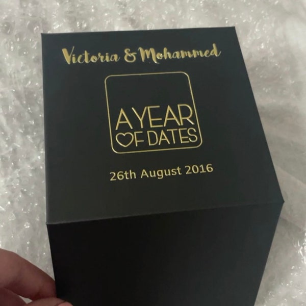 A Personalised Box of Dates, Perfect Valentine's Day Present or Wedding ...