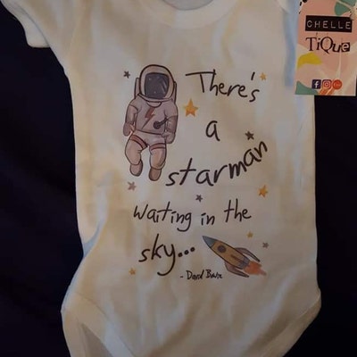 David Bowie starman Baby Grow // Baby Bodysuit, Clothes, Gift, Baby ...