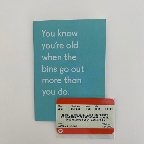 Personalised Train Ticket, Friendship Gift, Best Friend Gift, Wallet ...
