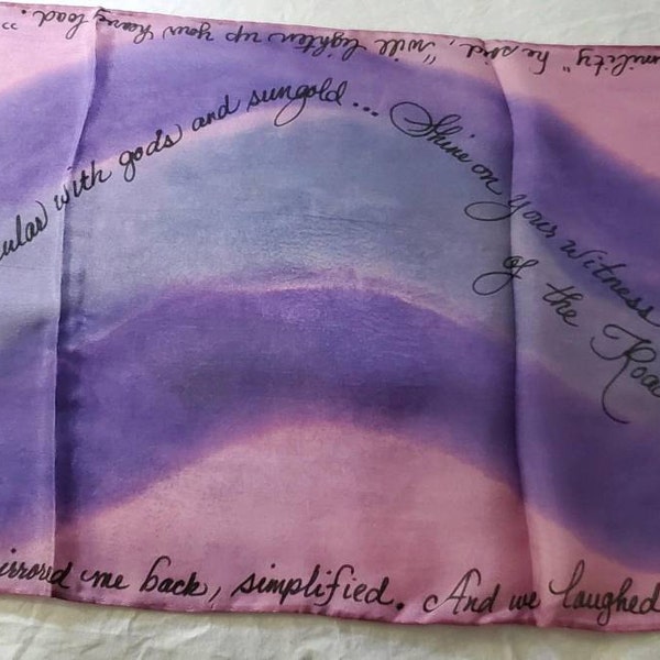 Iris Apfel Life Lessons and Quotes, Handwritten on a Hand Dyed Silk ...