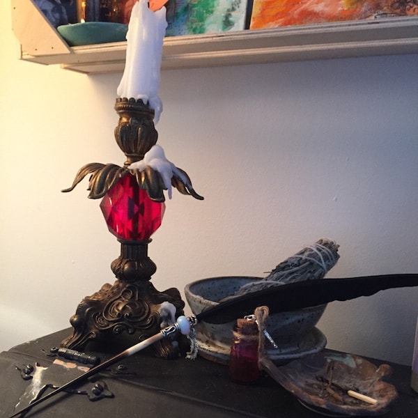 Artist Quill Pen Raven's Wing Ink Dip REAL Porcupine Quill Feather Pen ...