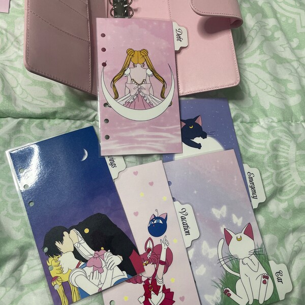 Purple Cash Envelope Journal, Anime Inspired Sailor Moon Fan Art ...