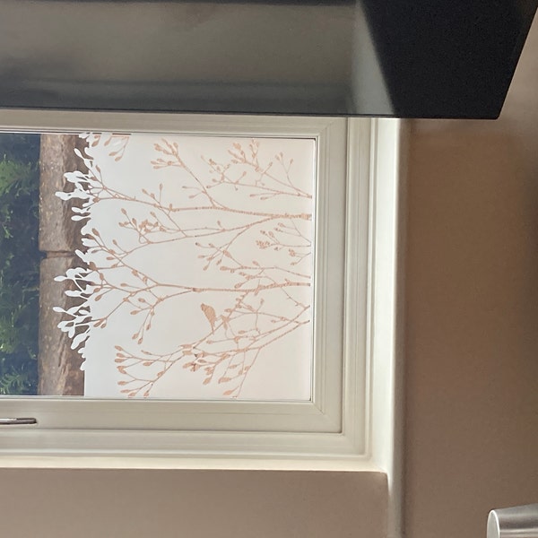 Self-adhesive Window Film With Punched-out Nature Motif grasses ...